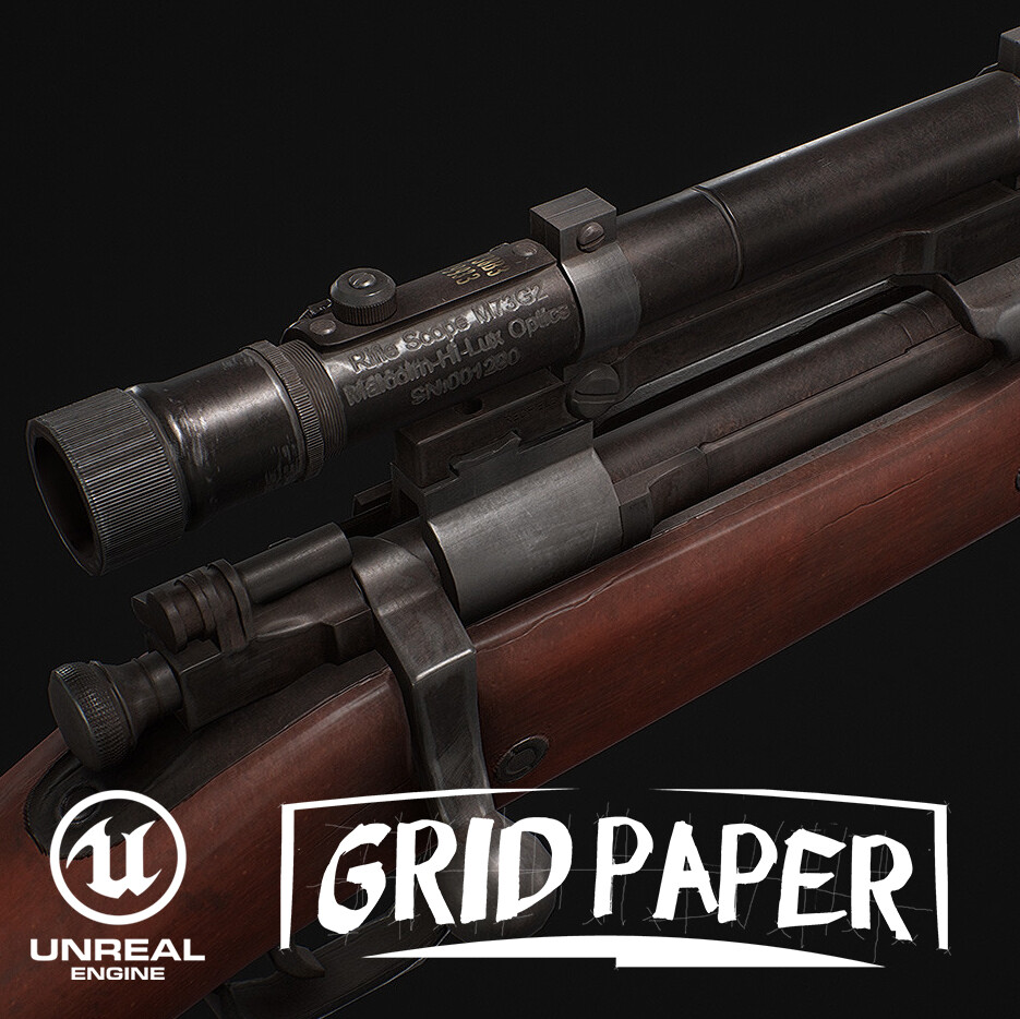 ArtStation - M1903A4 Springfield - UE4