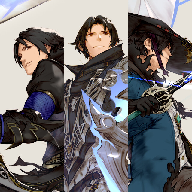 ArtStation - FFXIV Paladin, Ninja & Samurai