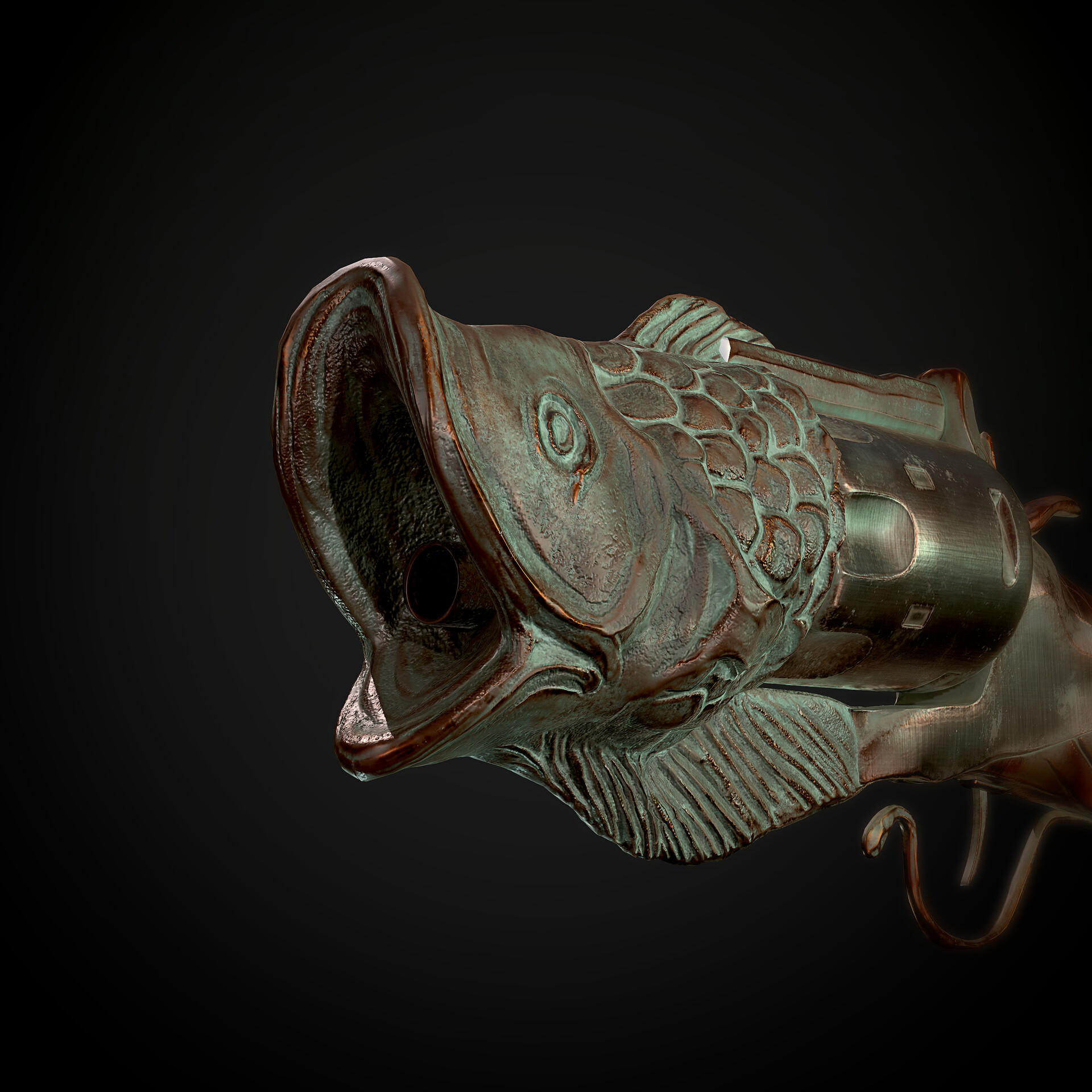ArtStation - Fish Revolver - Model 009