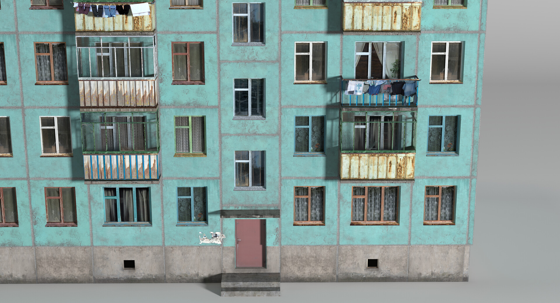 ArtStation - 3D Building 5 Floors USSR