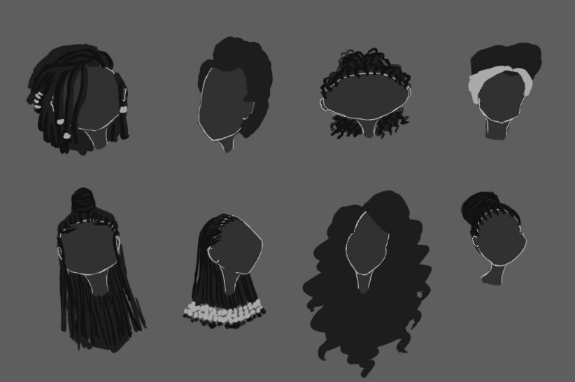 ArtStation - Young Woman Character Concept Development