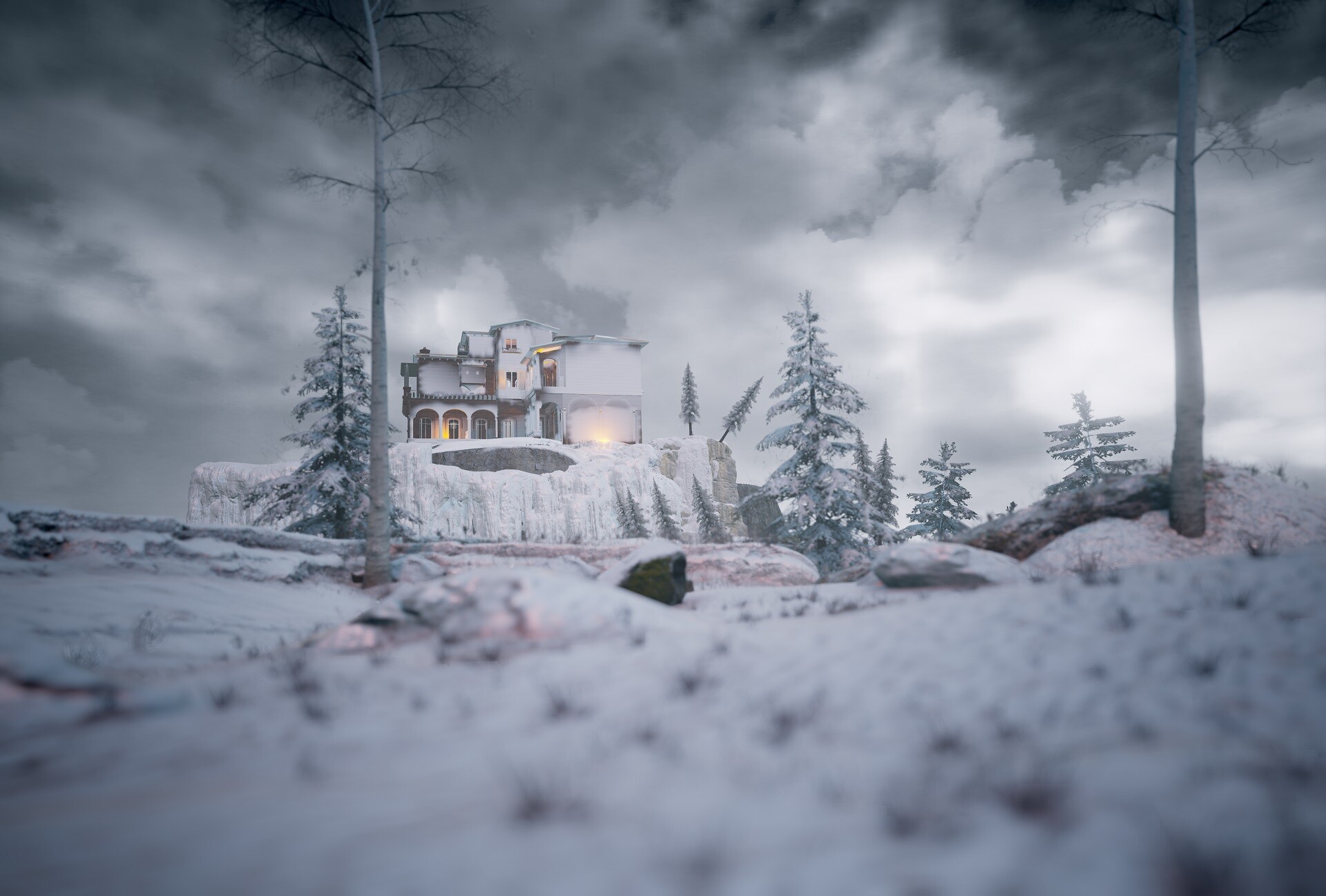 ArtStation - Winter house