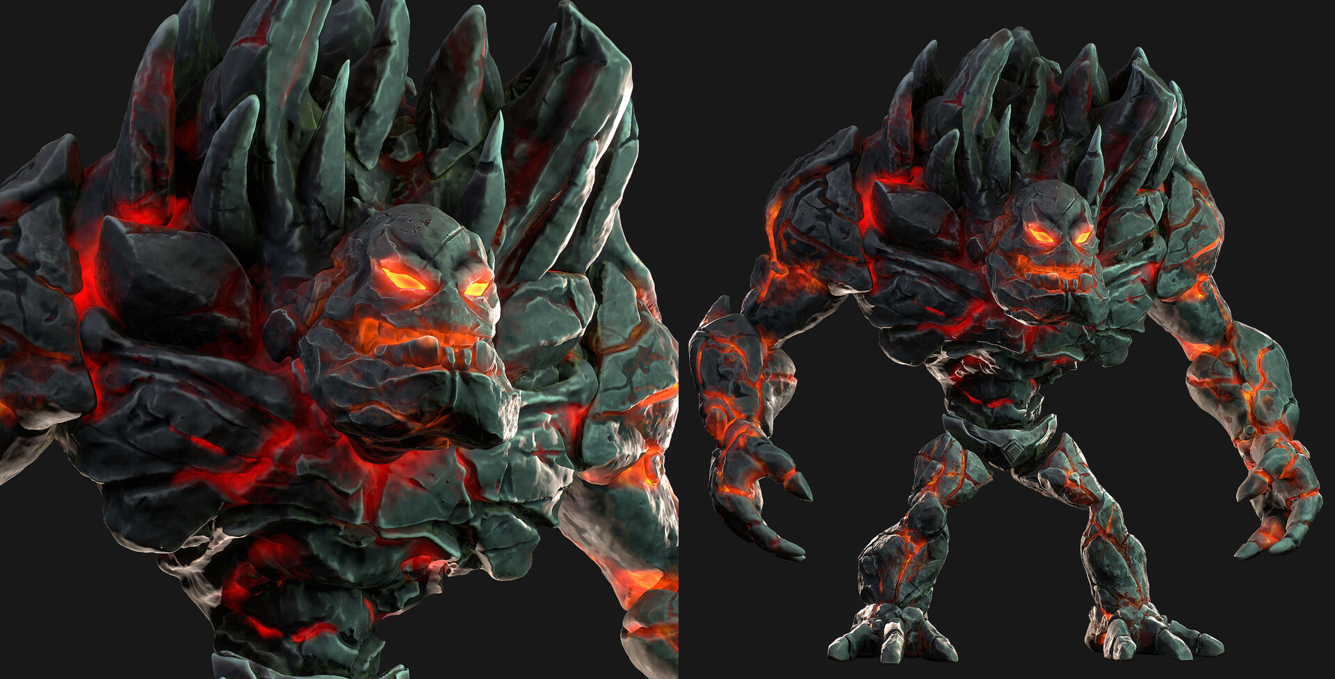 ArtStation - Rock Troll - Personal project from 2018 - Texture Remastered