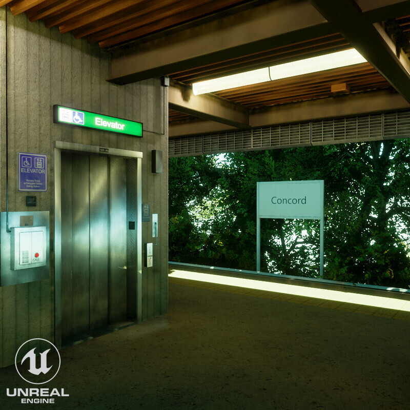 ArtStation - Modular Train Station