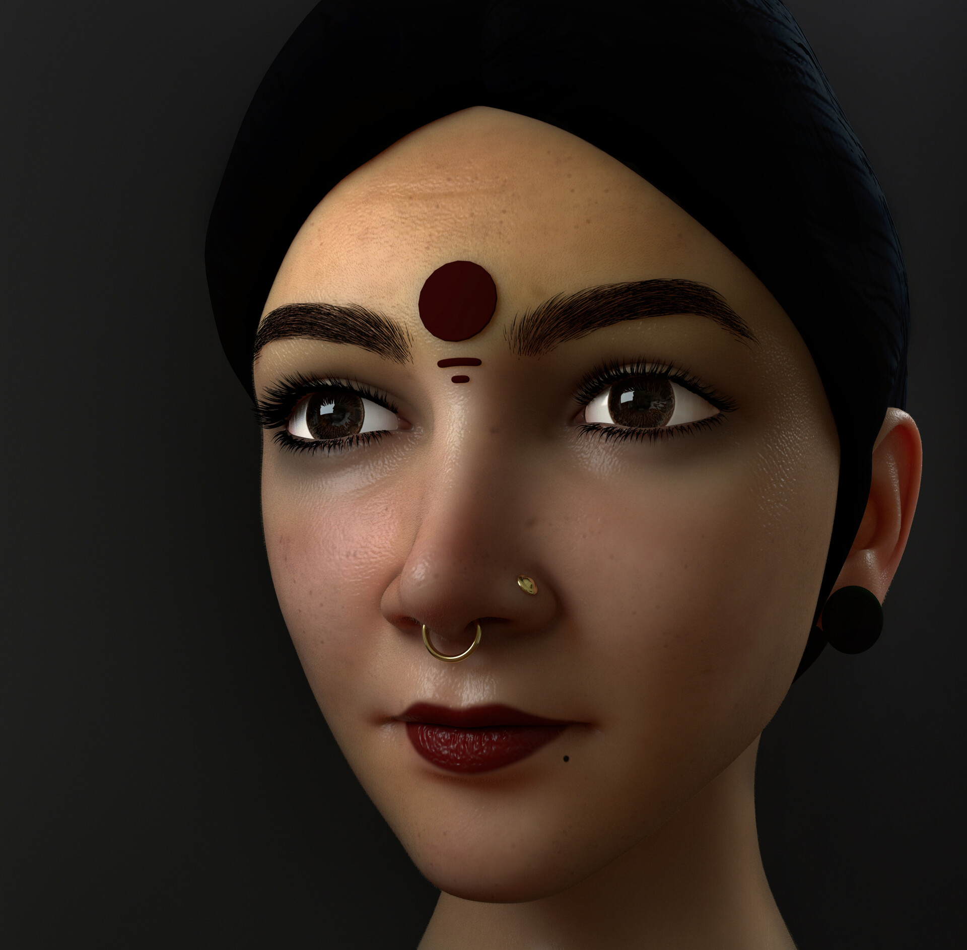 ArtStation - Girl face work in progress