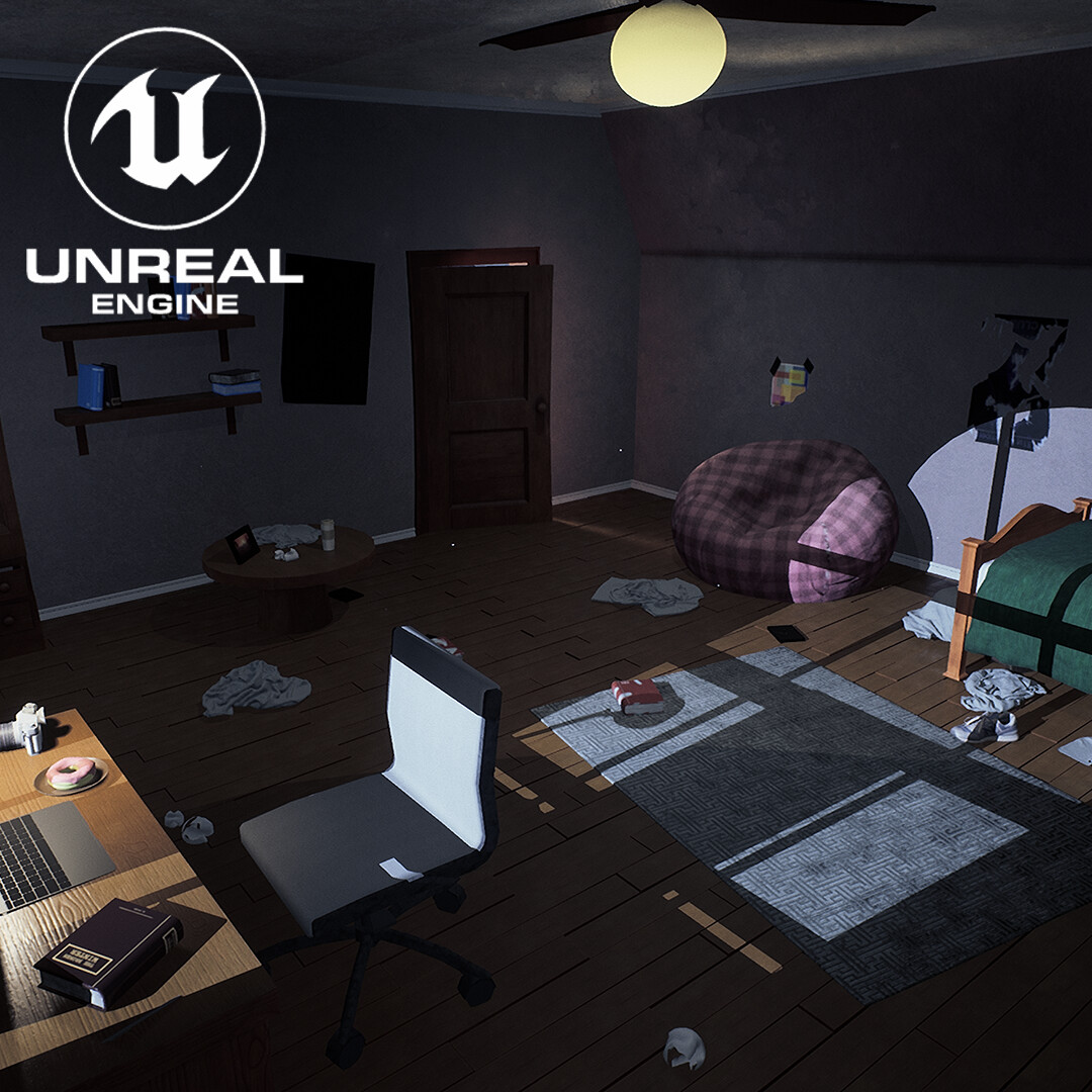 ArtStation - Messy Bedroom Environment