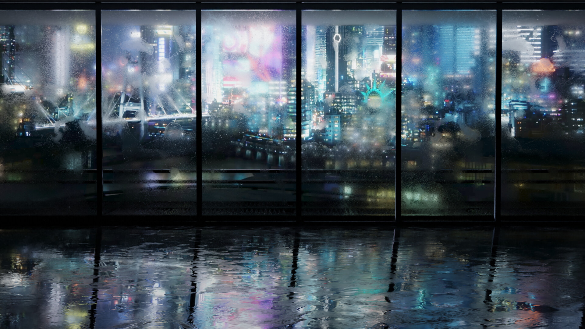 ArtStation - cyber punk scene