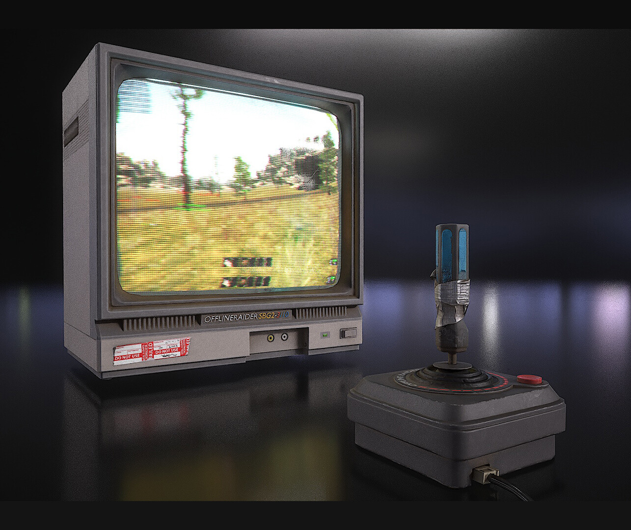 ArtStation - Retro Games Computer