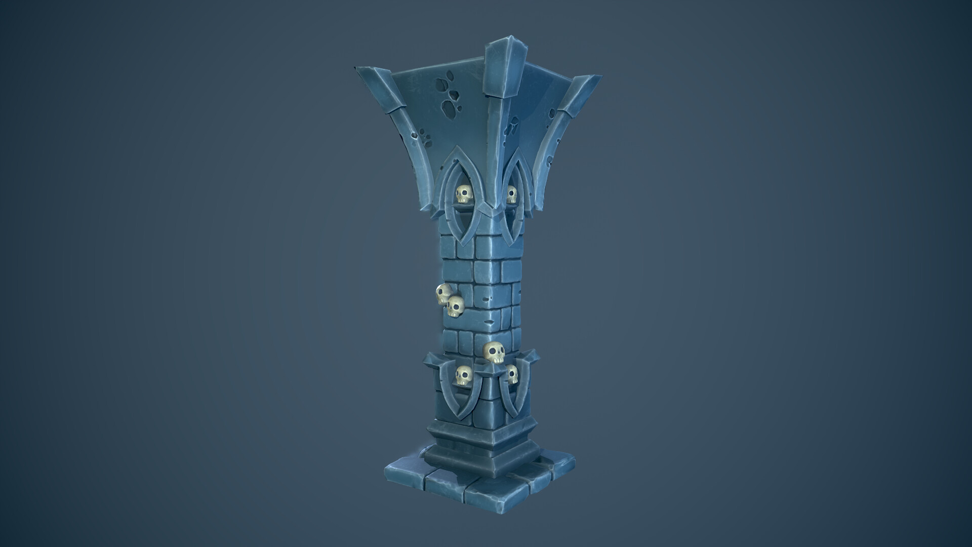 ArtStation - Stylized dungeon column