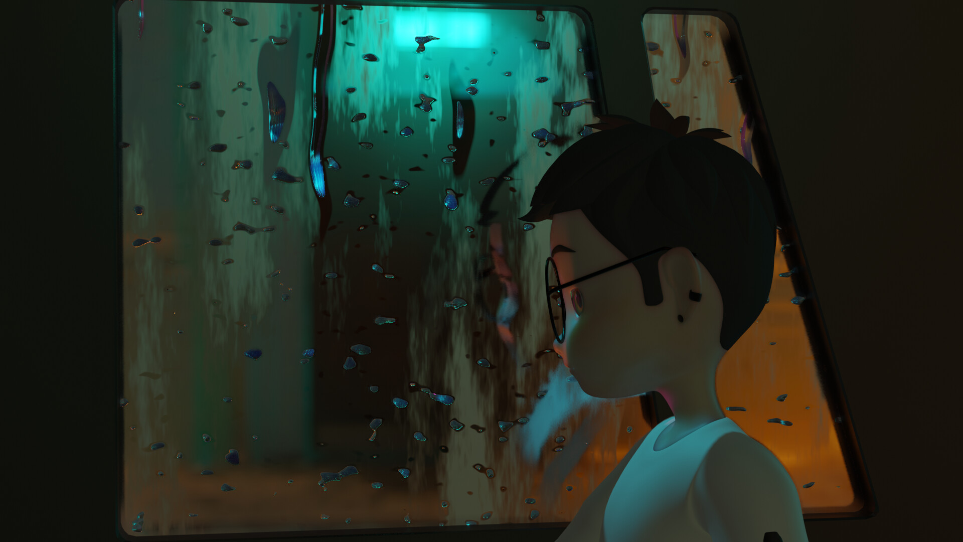 ArtStation - rainy windows blender shader