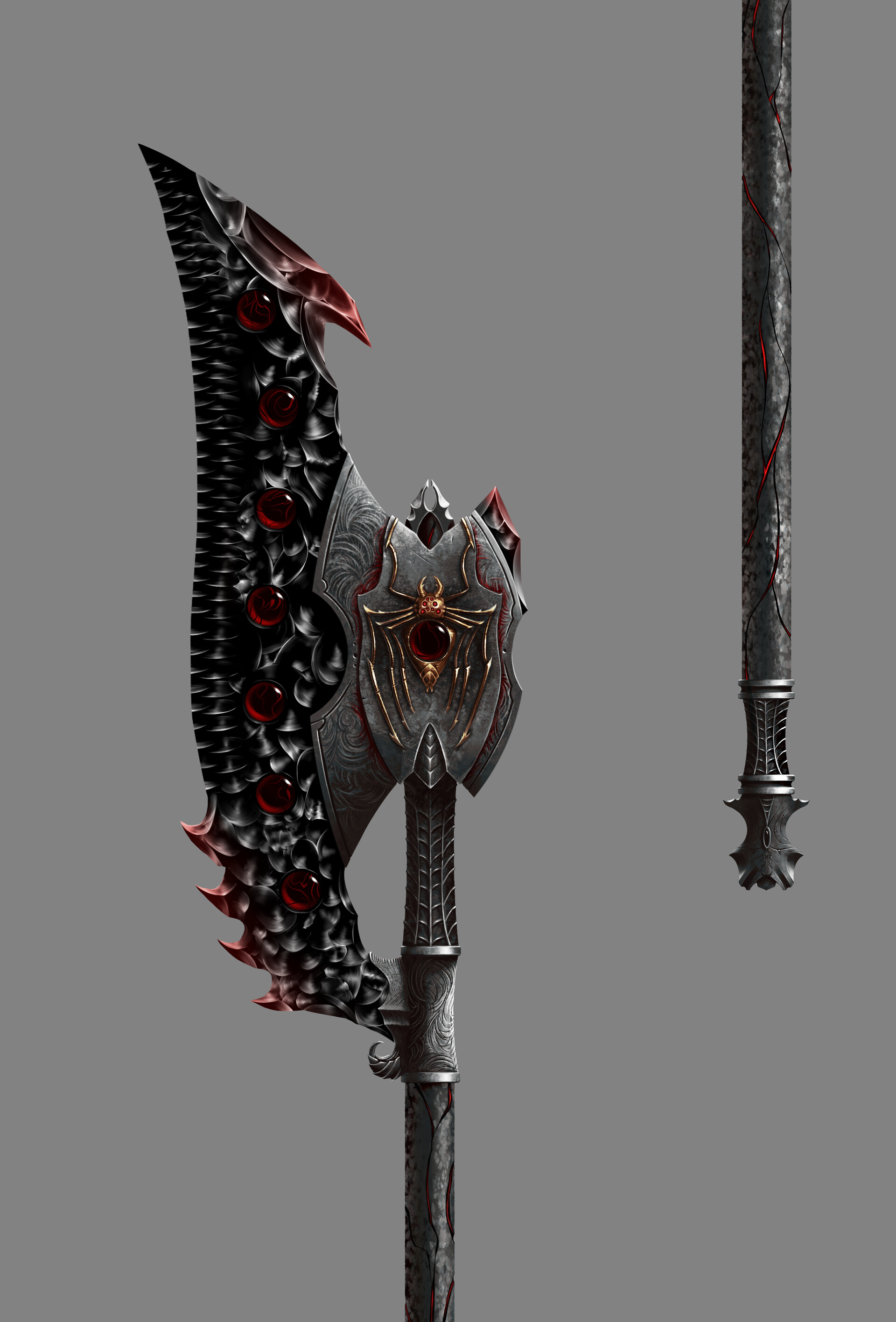 ArtStation - Legendary Bardiche Concept