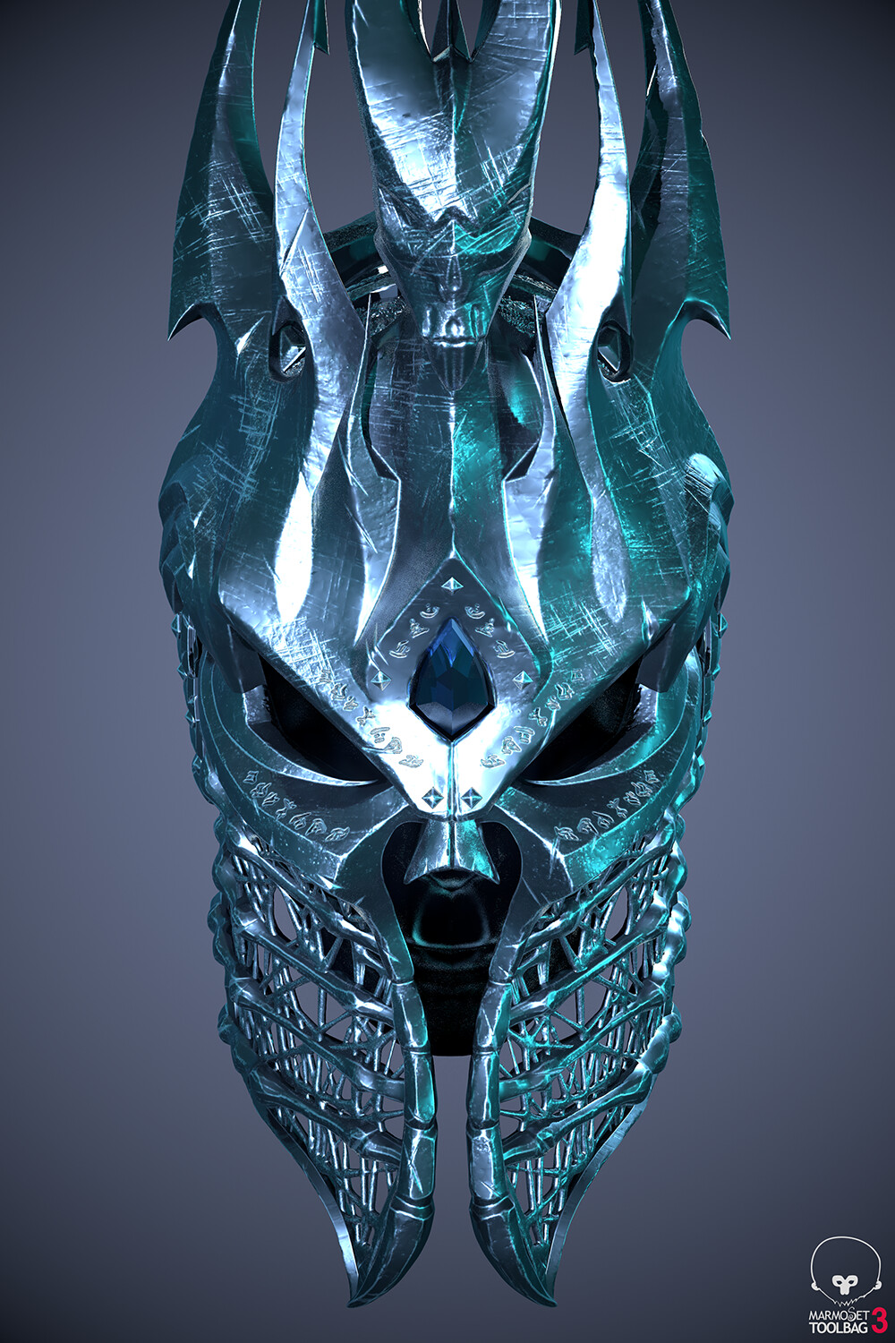 ArtStation - _THE LICH KING_ Helm of Domination