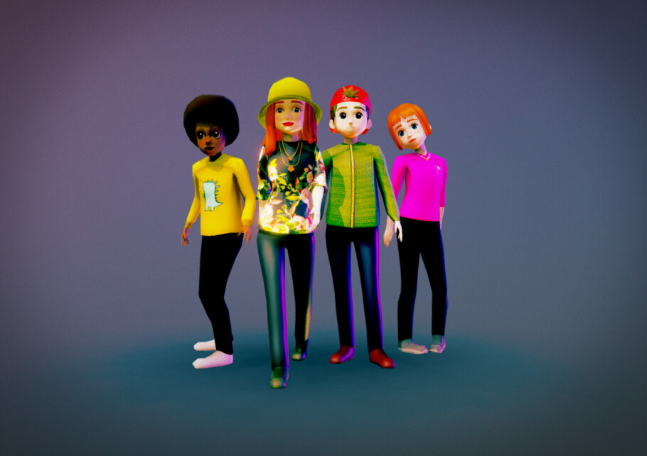 ArtStation - low-poly stylized characters