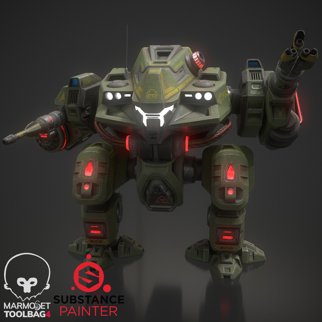 ArtStation - ATX PREDATOR BATTLE MECH