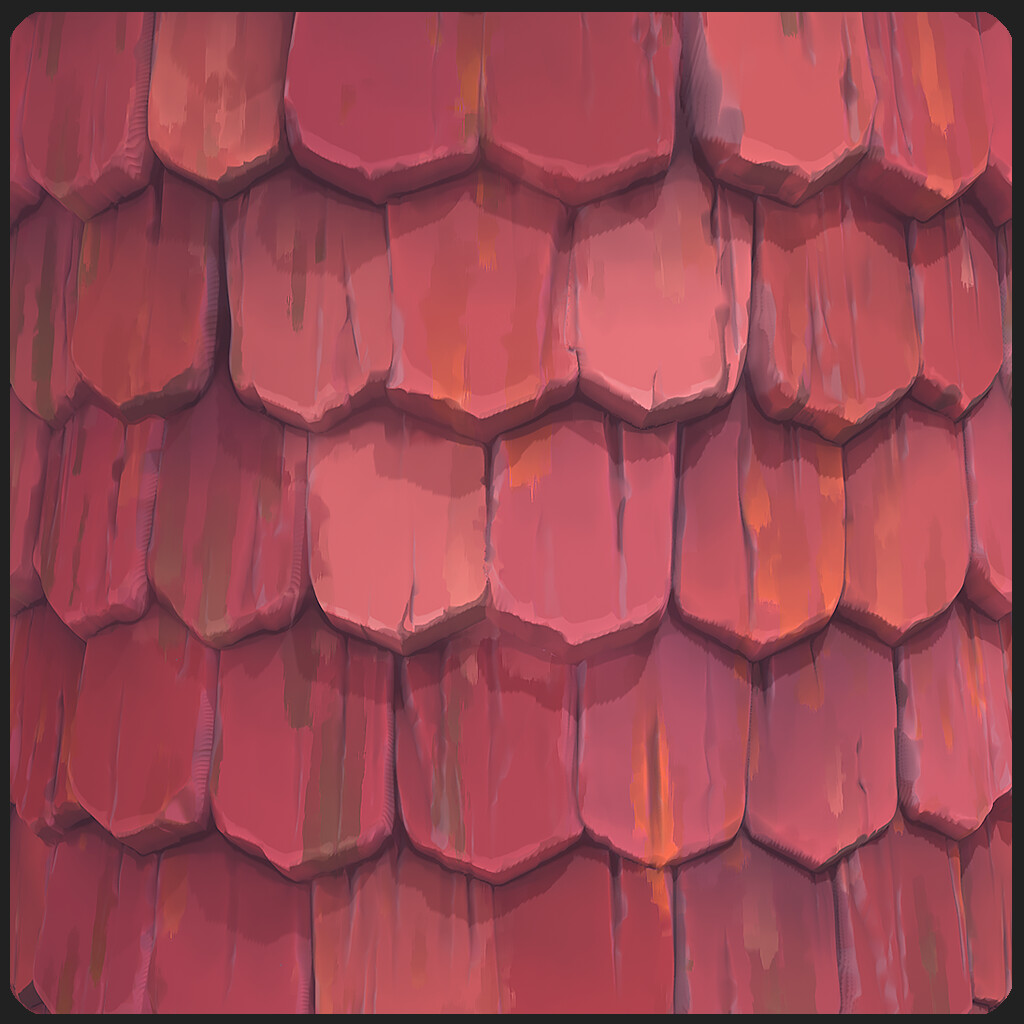 ArtStation - Painterly roof texture