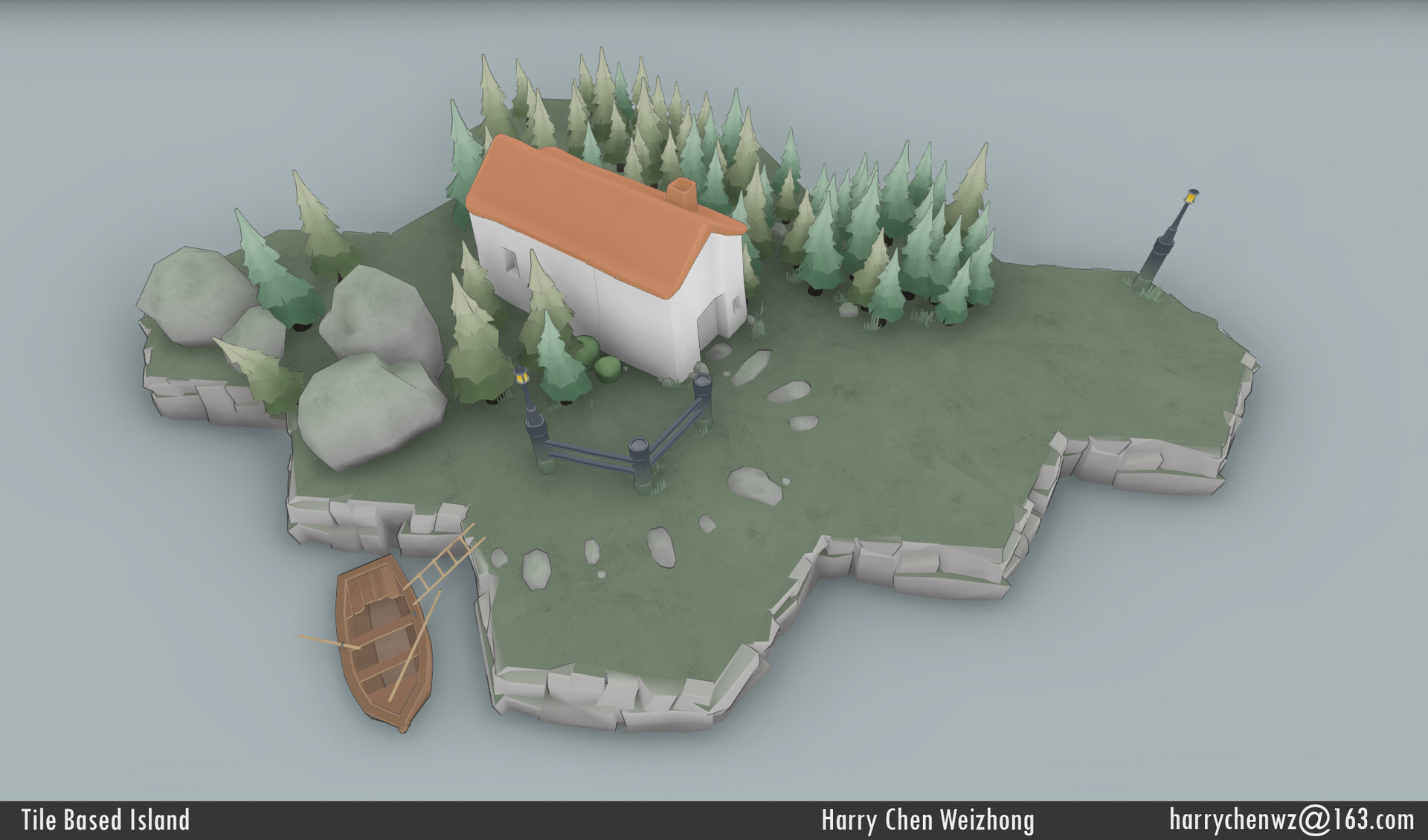 ArtStation - Stylized Tile-Based Island