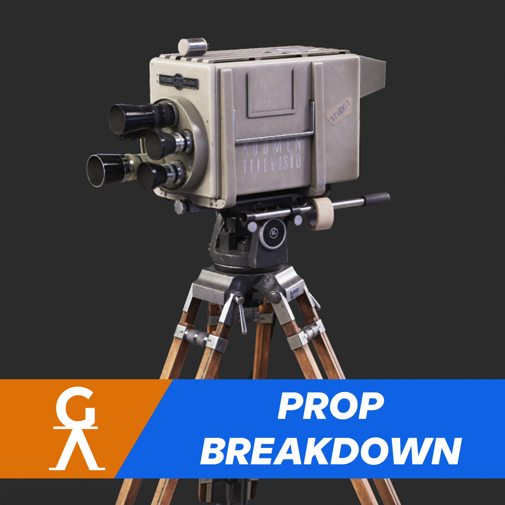 ArtStation - Old TV Camera - Prop Breakdown - Petteri Torvinen