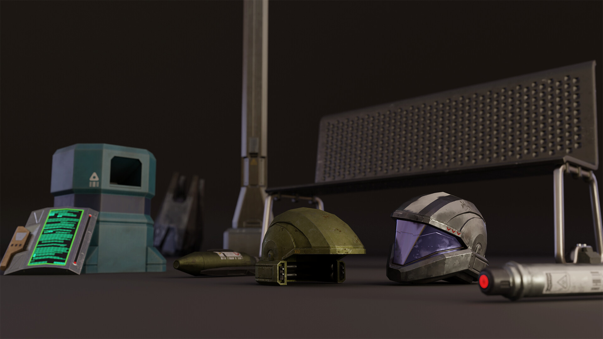 Sam Brookman-Amissah - Models and Textures Created for University 3D Course