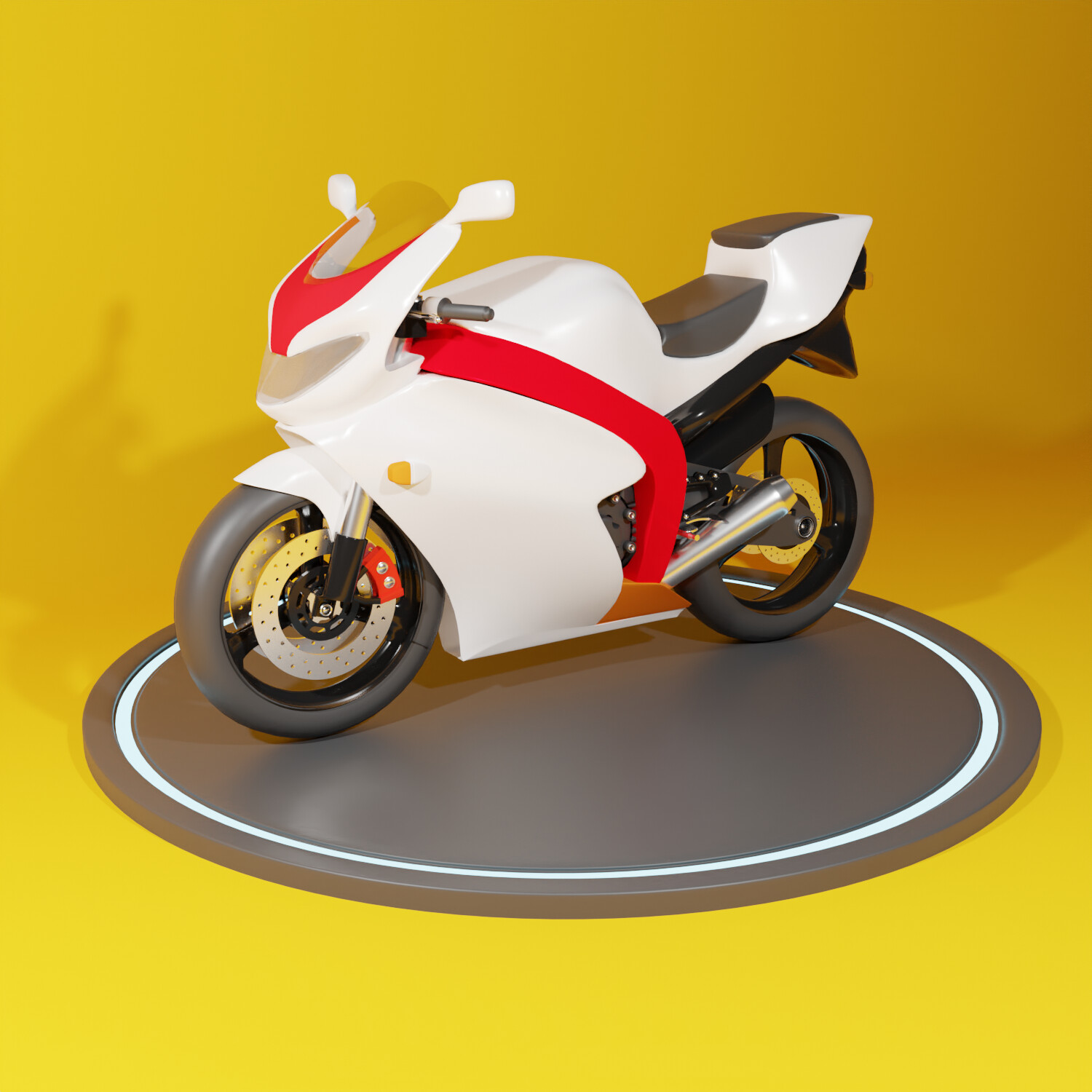 ArtStation - Motorcycle 3D modeling