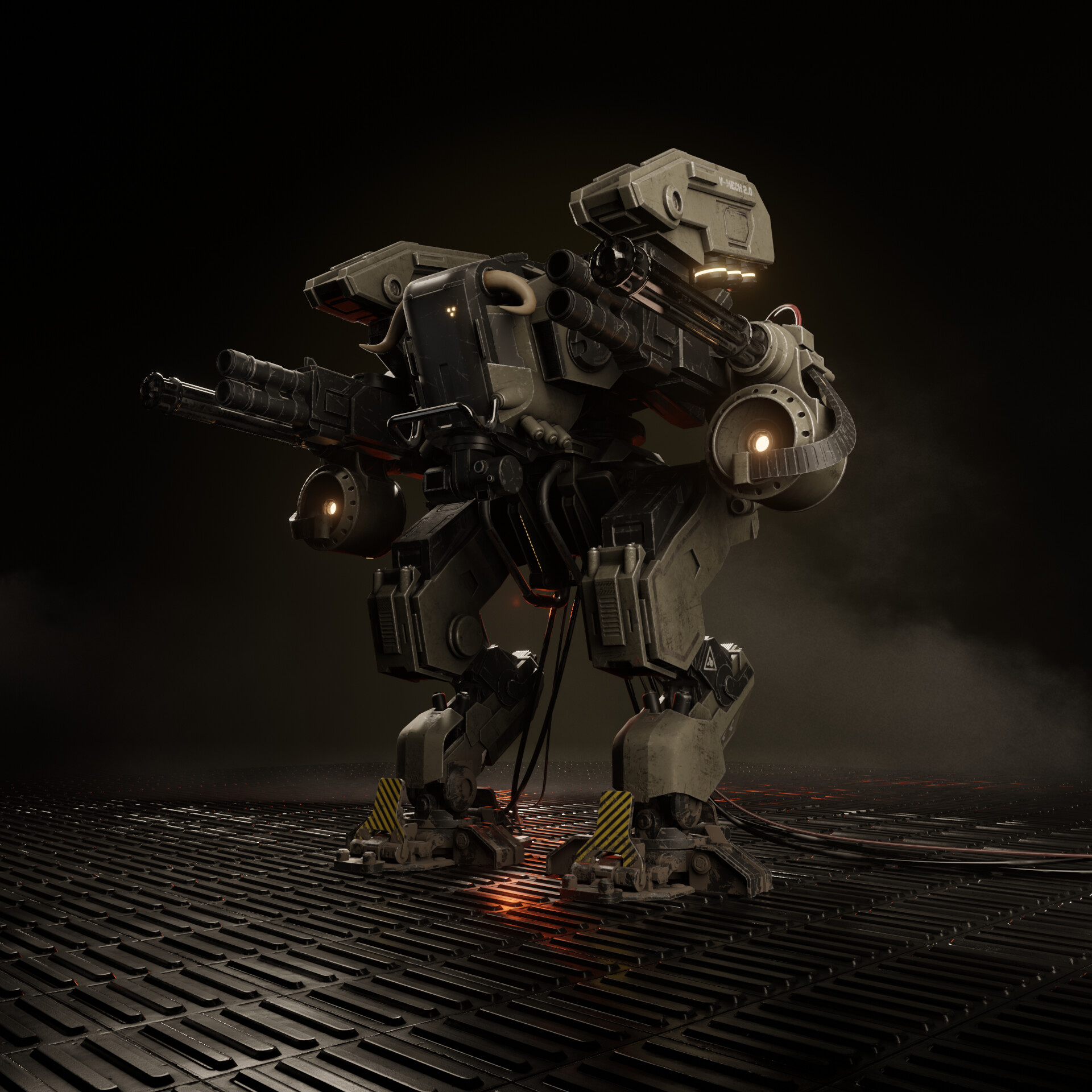 ArtStation - Bull Mech