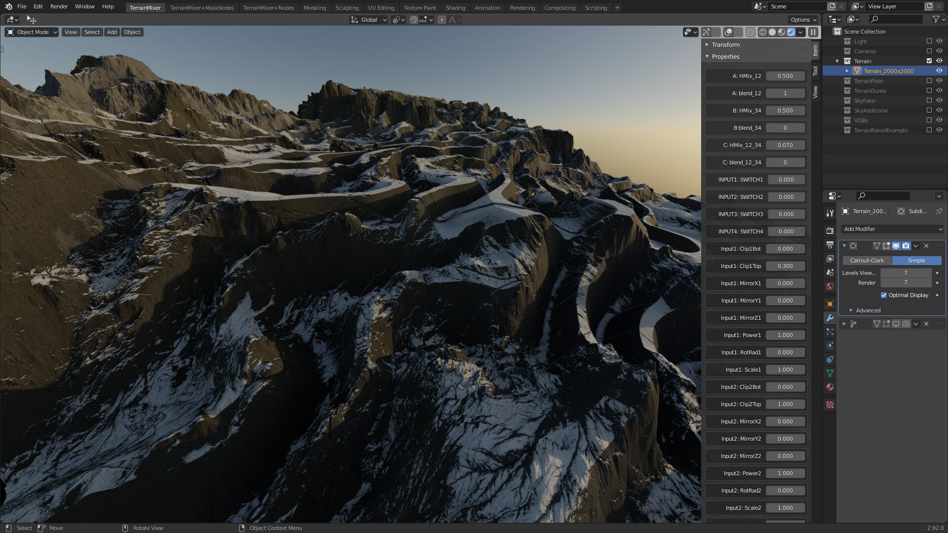 ArtStation - Blender Terrain Mixer Fast Concepts