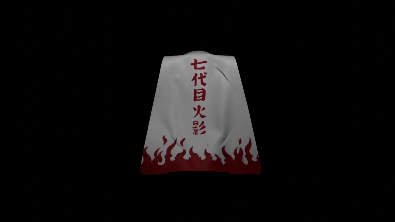 ArtStation - 7th Hokage cloak (from Naruto) Cloth dynamics in Blender Eevee