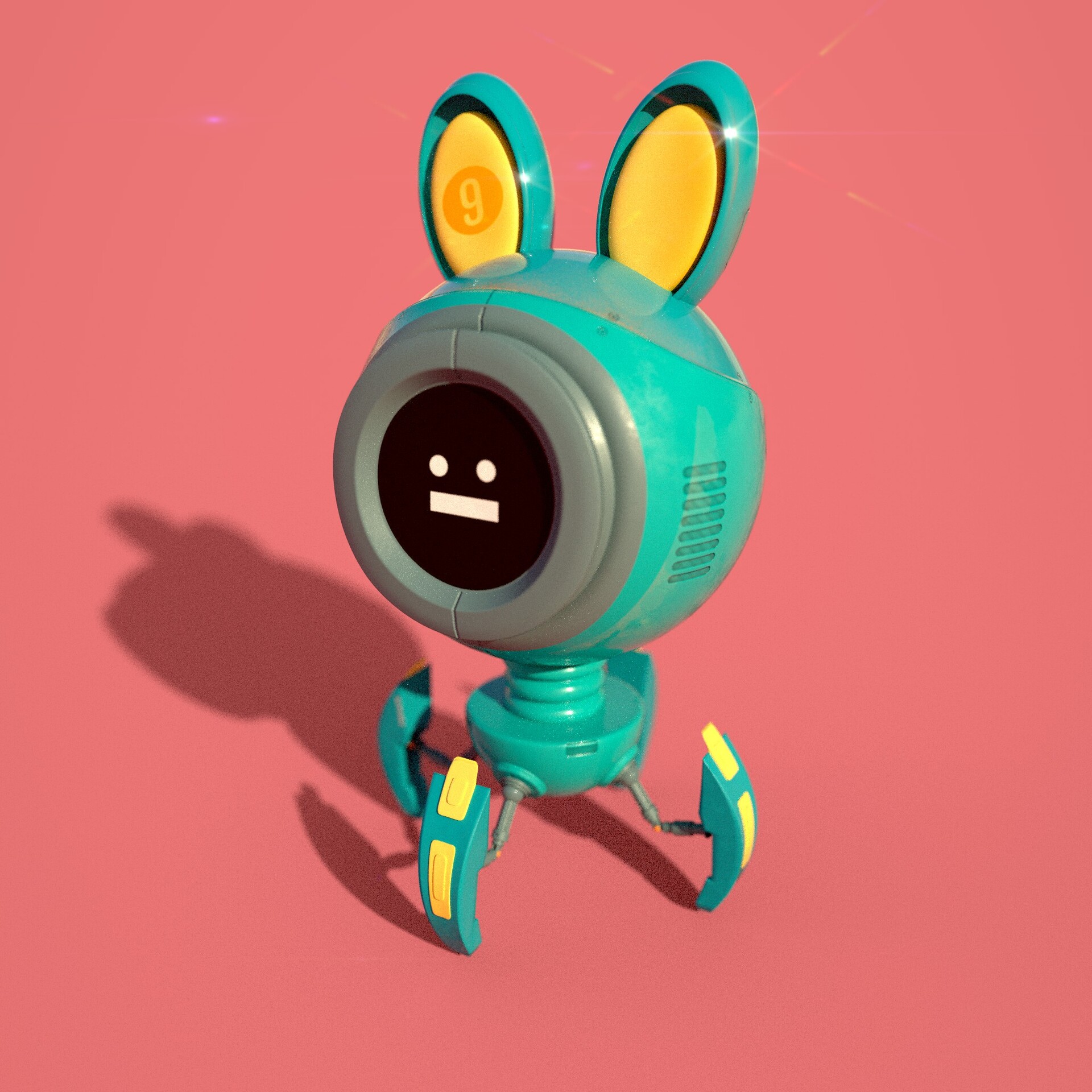 ArtStation - My little rabbit robot(Texture practice)
