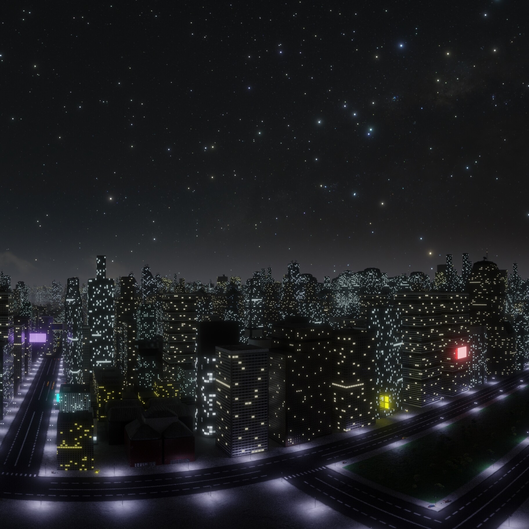 ArtStation - Cyberpunk Megalopolis Background