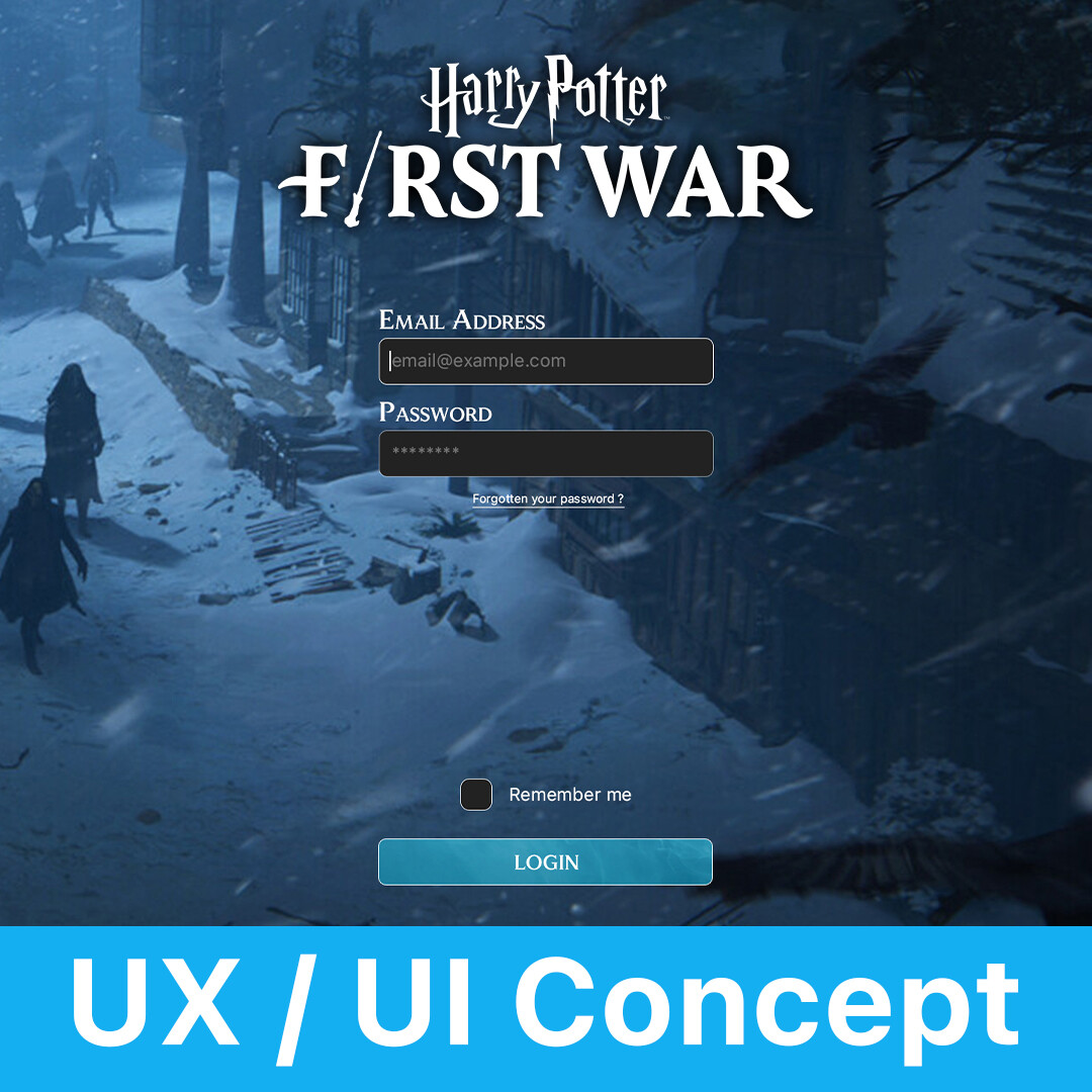 ArtStation - Harry Potter MMORPG Login Screen Concept