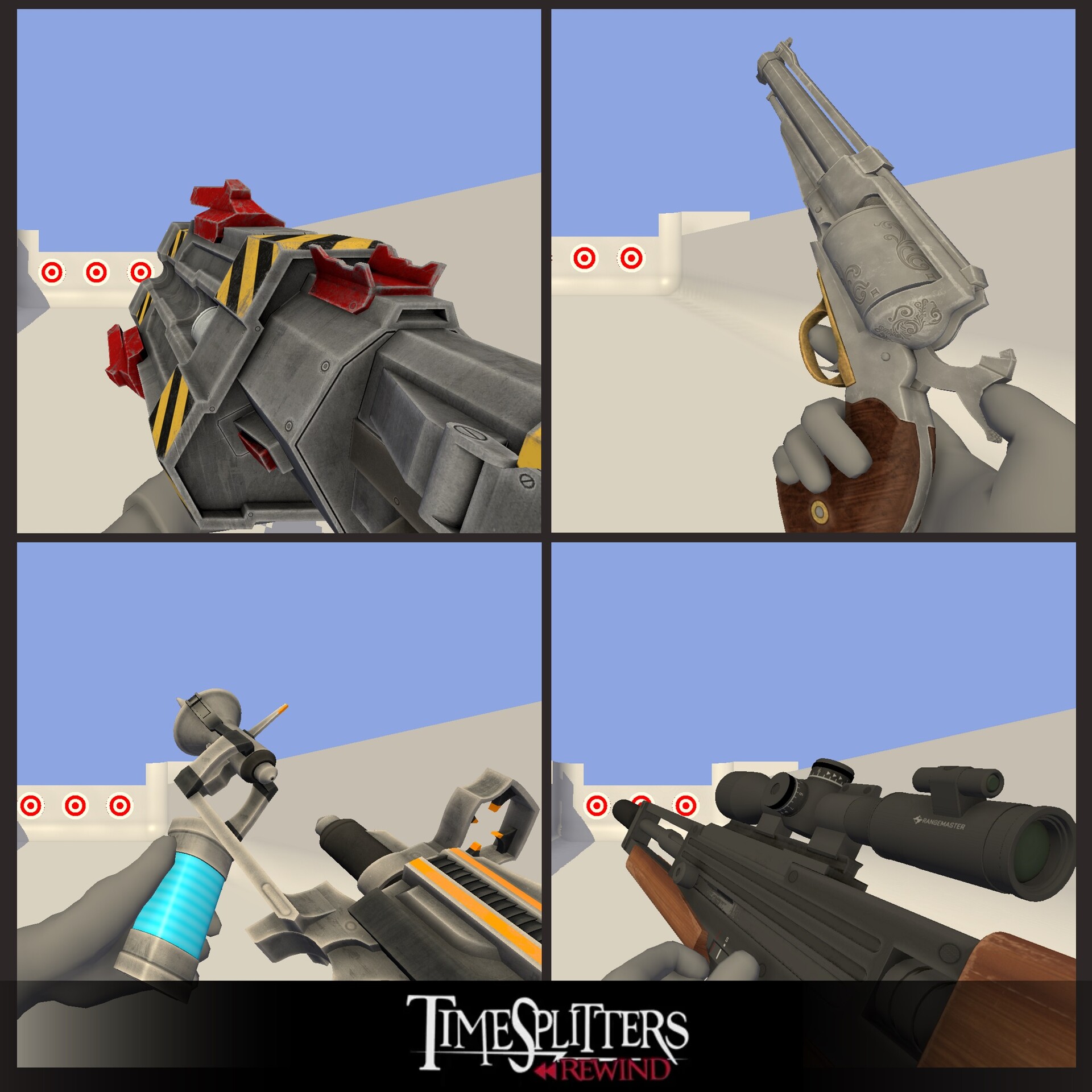 ArtStation - TimeSplitters Rewind First-Person Weapon Animations