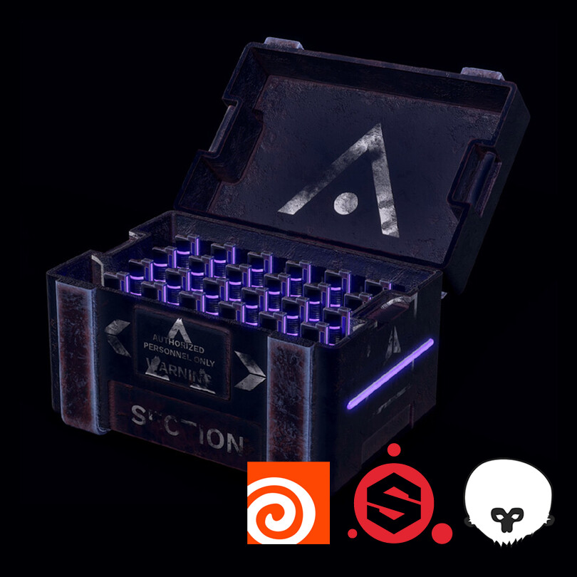 ArtStation - Luminous Grenade Ammo Box