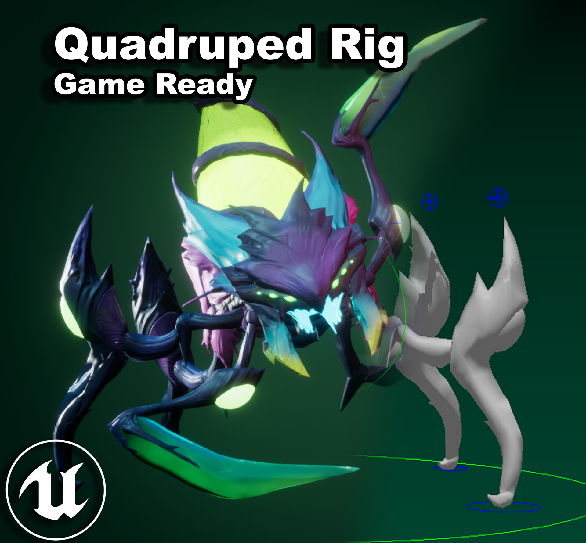 ArtStation - Quadruped Rig - Alien Carrier/Smoker