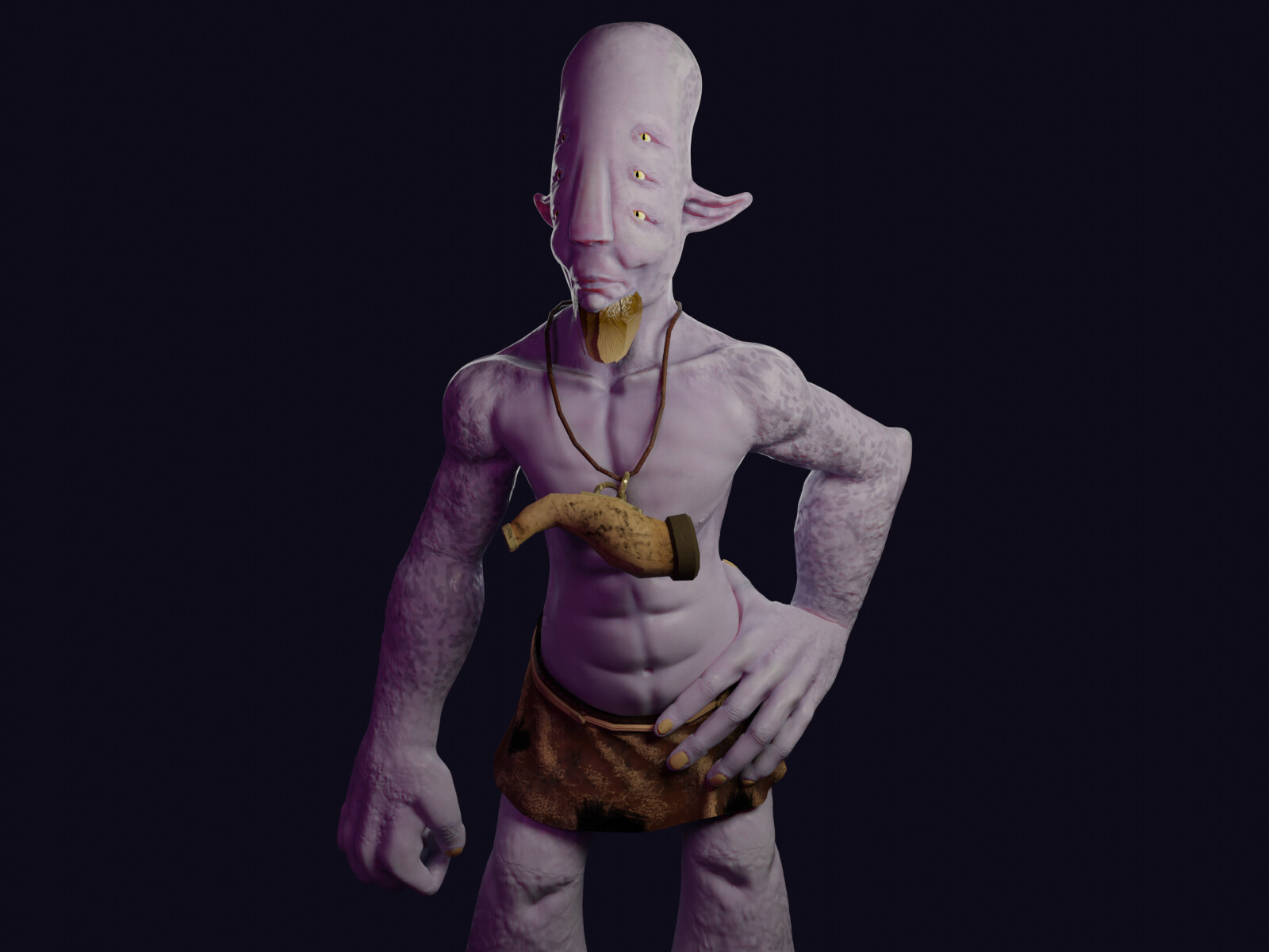 ArtStation - 6 Eyed Alien