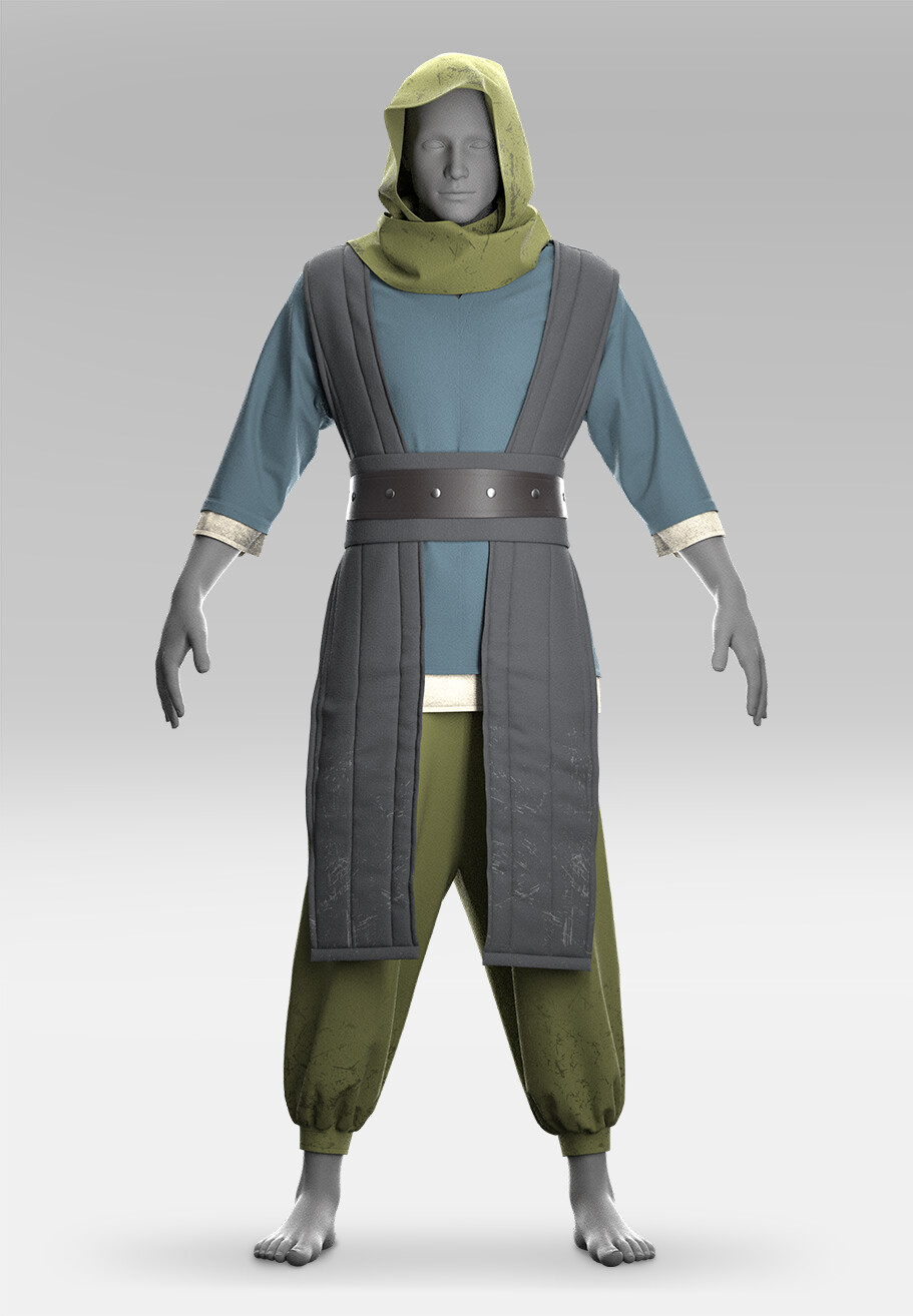 ArtStation - Fantasy male outfit