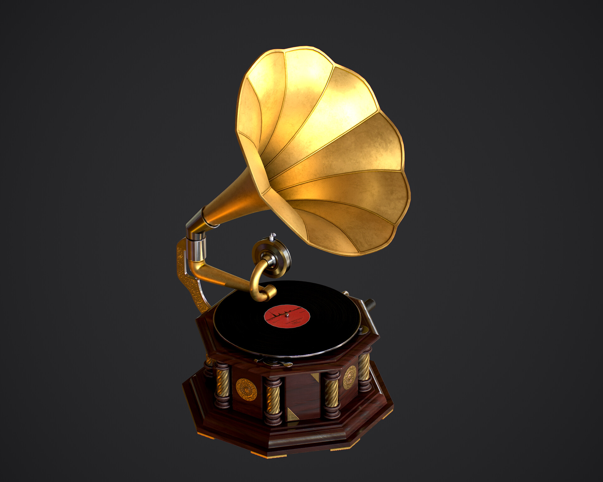 ArtStation - Vintage ornate gramophone