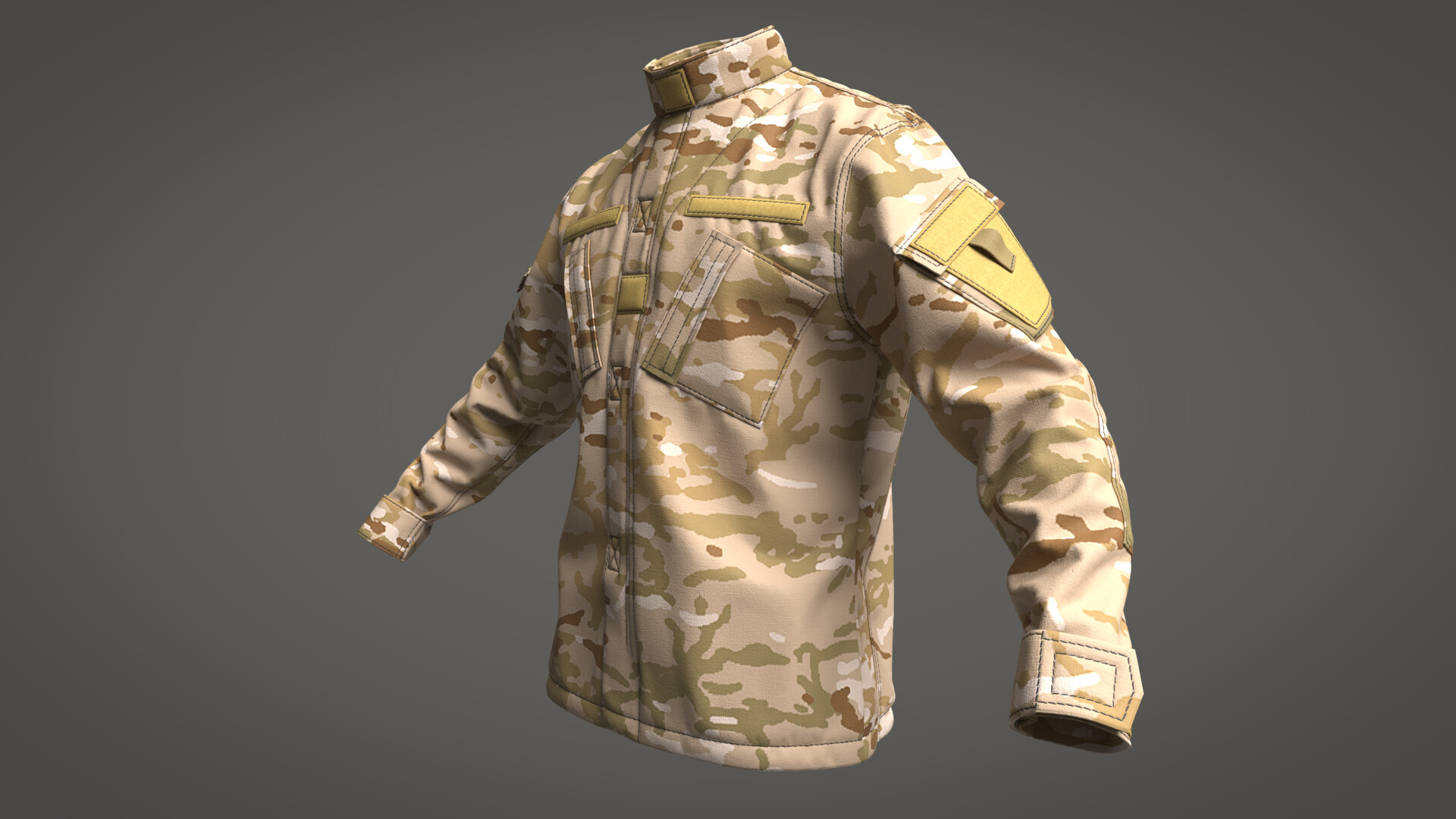 ArtStation - Crye Precision G3 Military Jacket (ACU Combat Uniform)