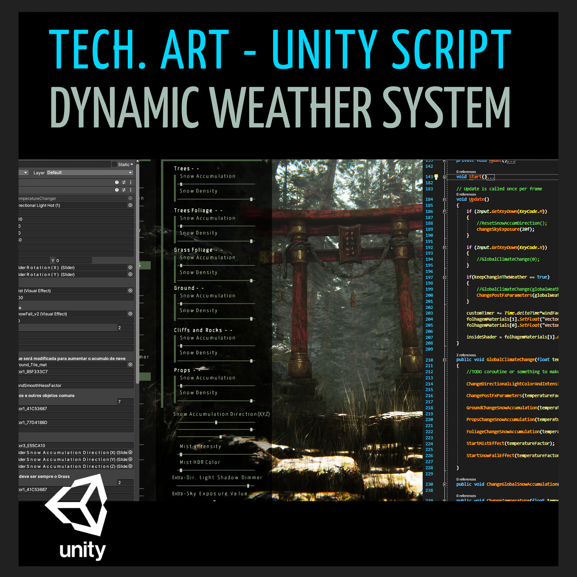 ArtStation - Seishin Island Tech - Unity Script - Dynamic Weather ...