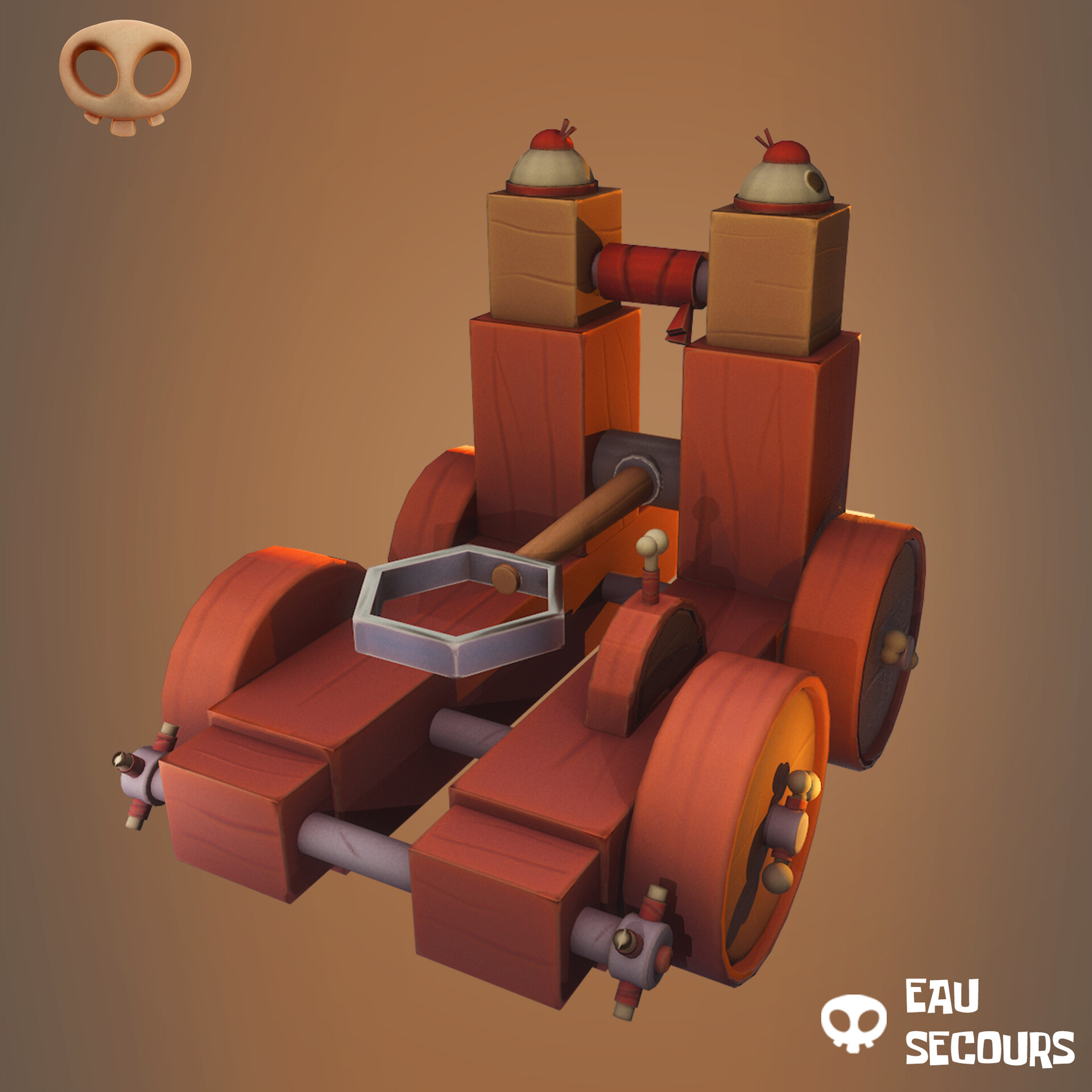 ArtStation - "Eau Secours" Props 🏴‍☠️