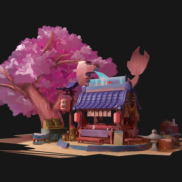 ArtStation - Dragon stall