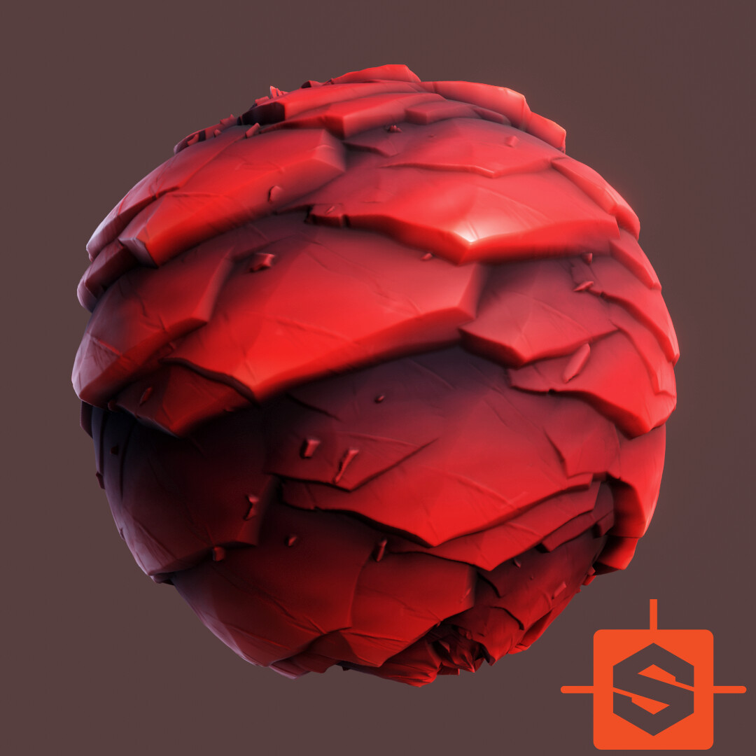 ArtStation - Dragon Scale Rock - Substance Studies