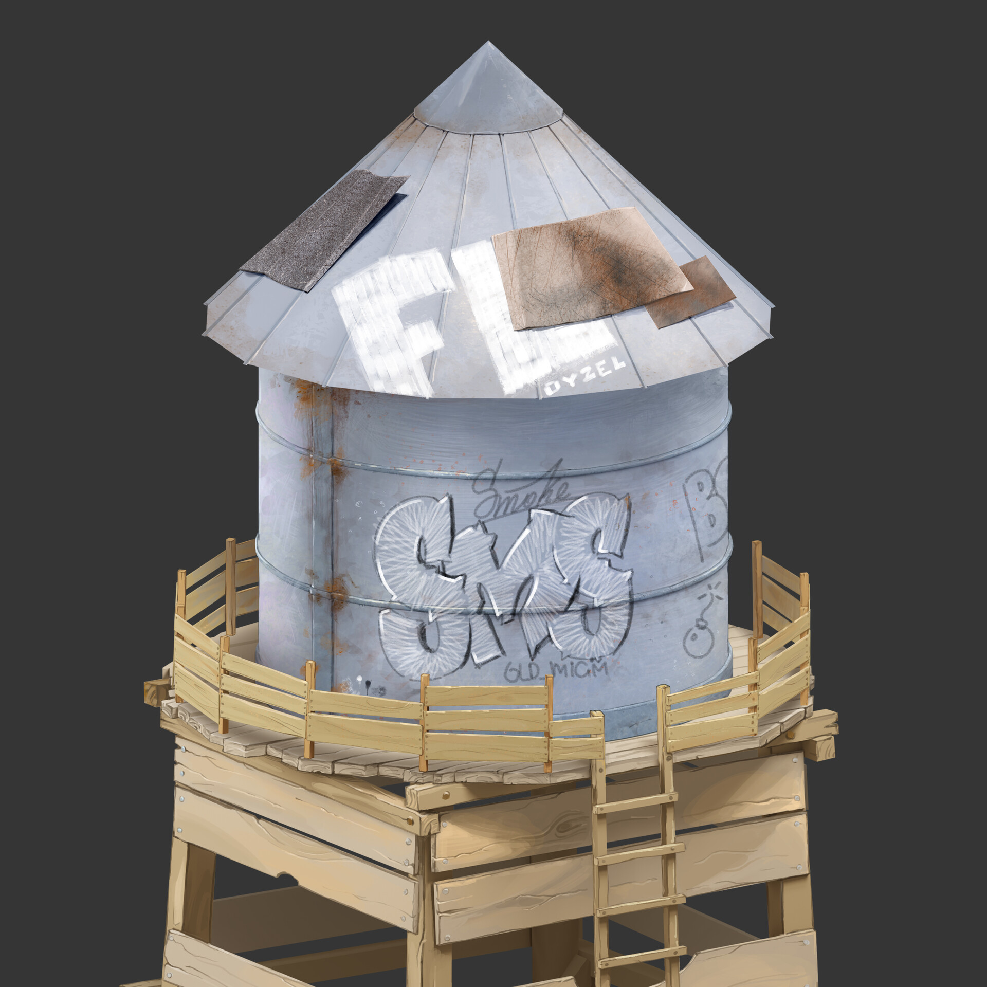 ArtStation - Water tower