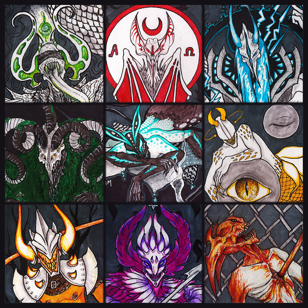 ArtStation - 9 Demons challenge