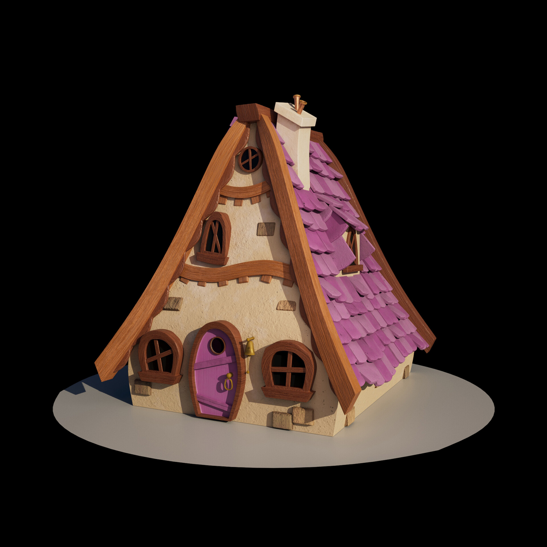 ArtStation - ERYON - Cartoon House