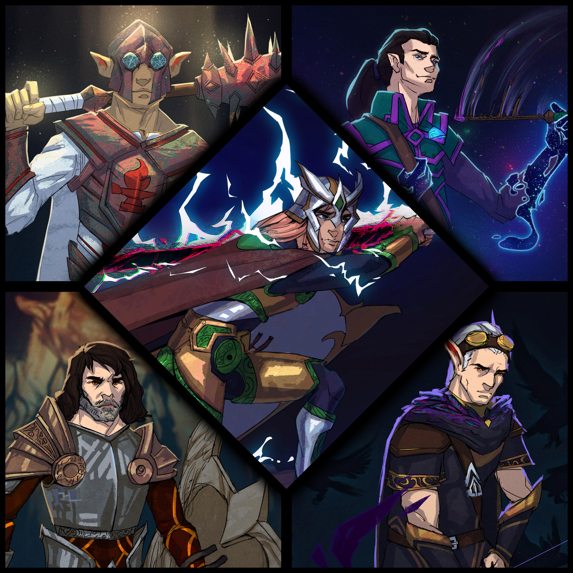 ArtStation - DnD party