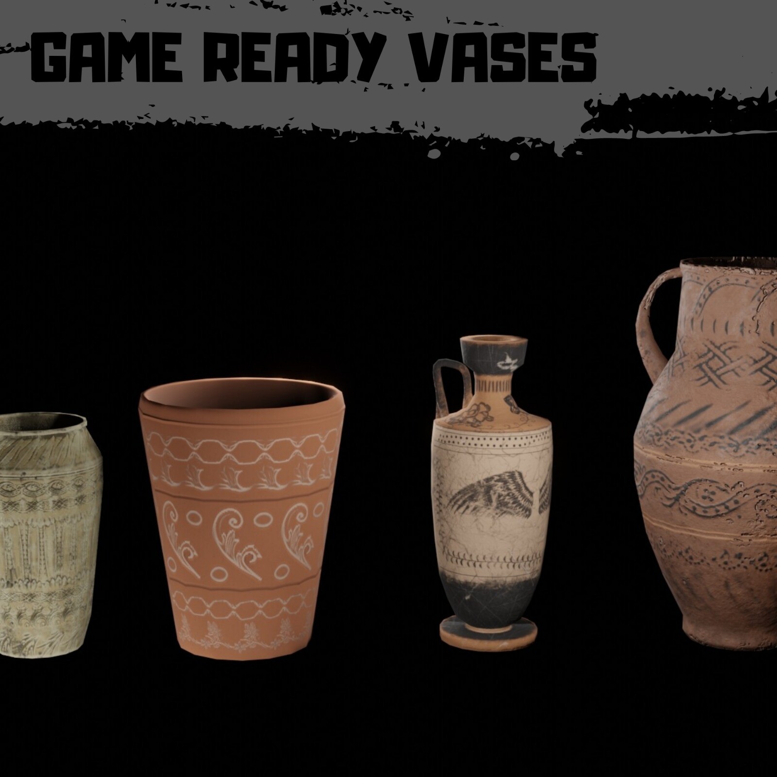 ArtStation - Game ready vases