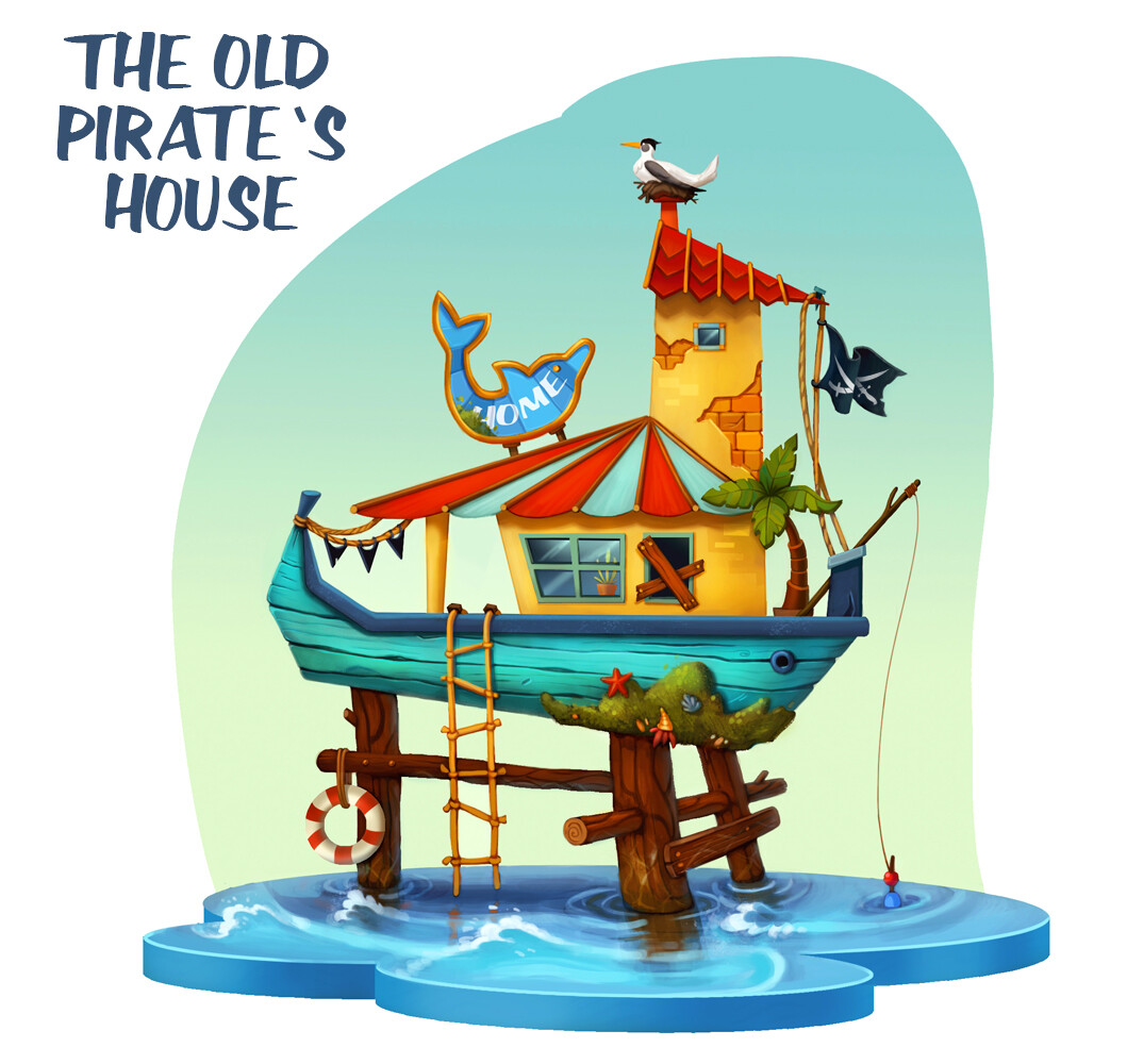 ArtStation - The old pirate's house