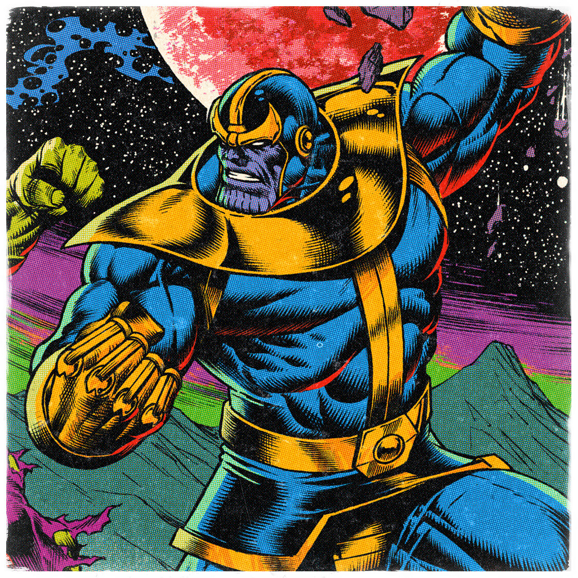 ArtStation - Thanos vs The Avengers