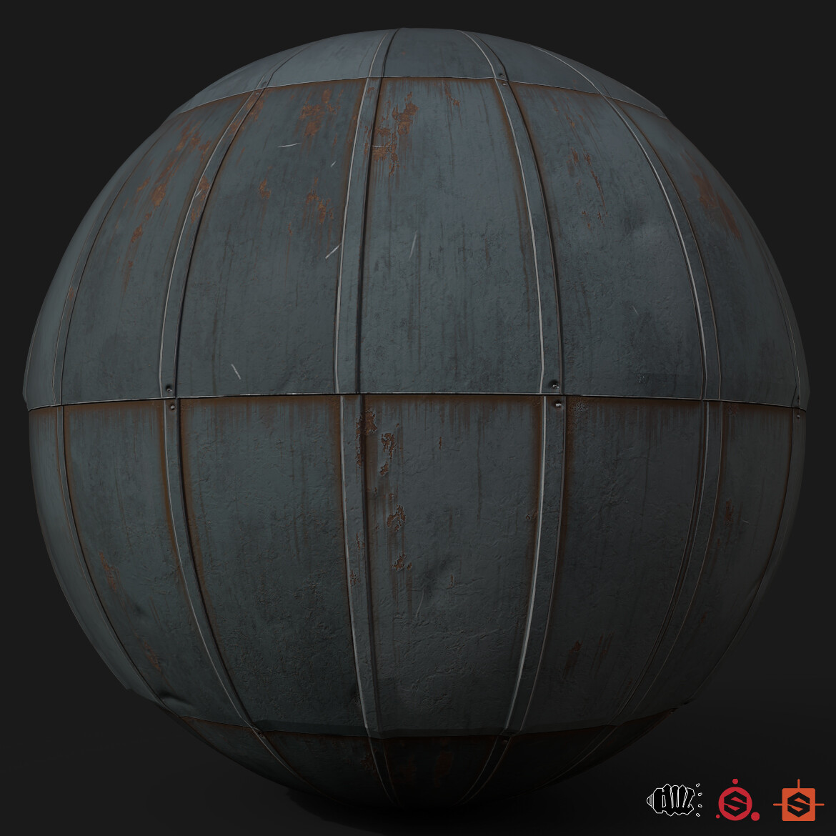 ArtStation - Substance Designer | Metal Panel Material