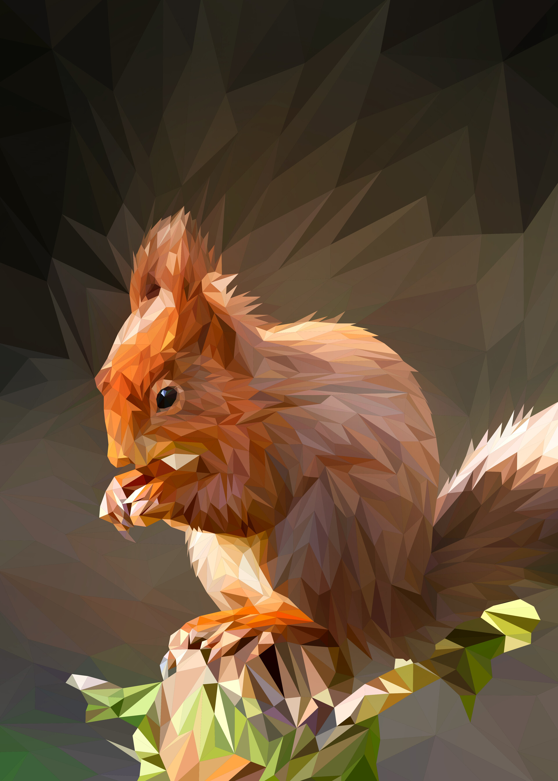 ArtStation - Squirrel Low Poly