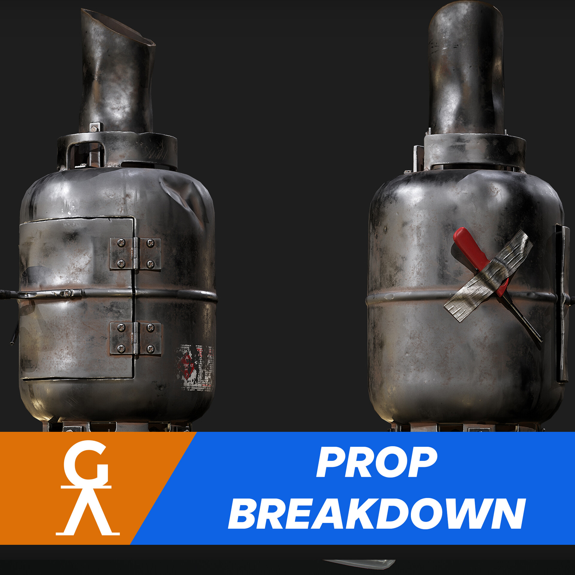 ArtStation - Propane Stove - Prop Breakdown - Joseph Forrester